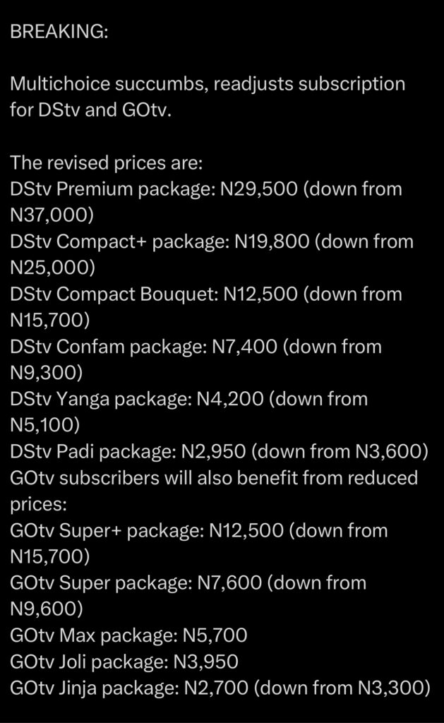 DSTV Subscription Packages, Prices and Channels in 2025 - Afrokonnect